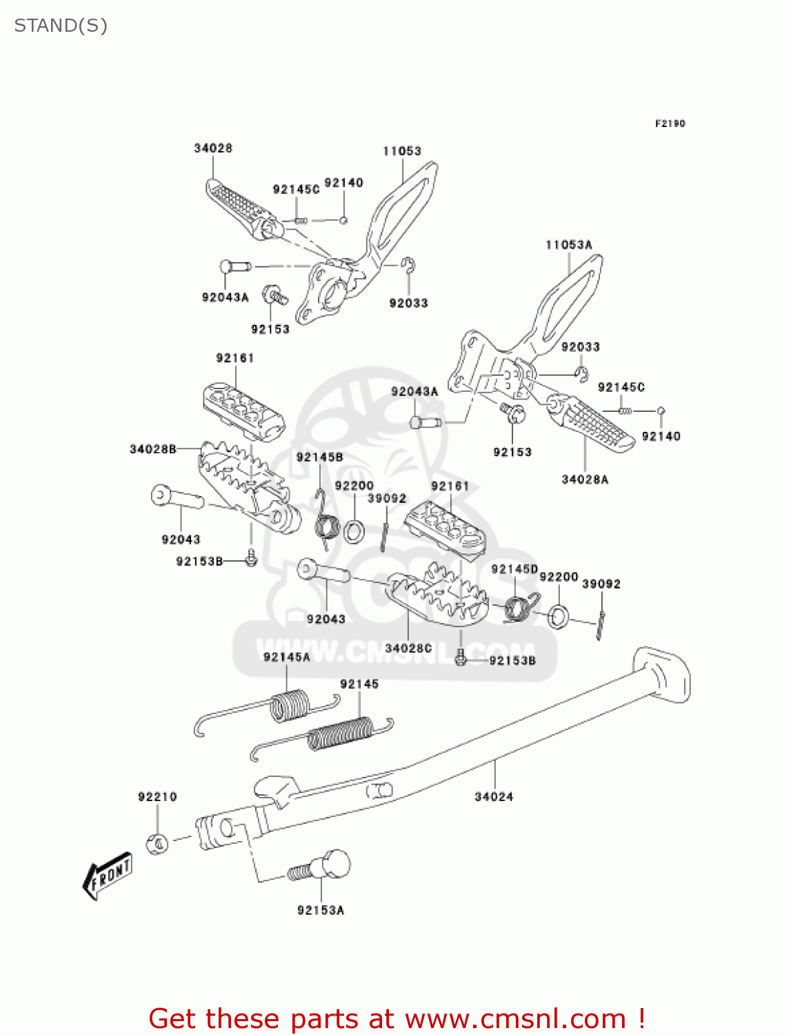 34028S010: Step,fr,lh Kawasaki - buy the 34028-S010 at CMSNL