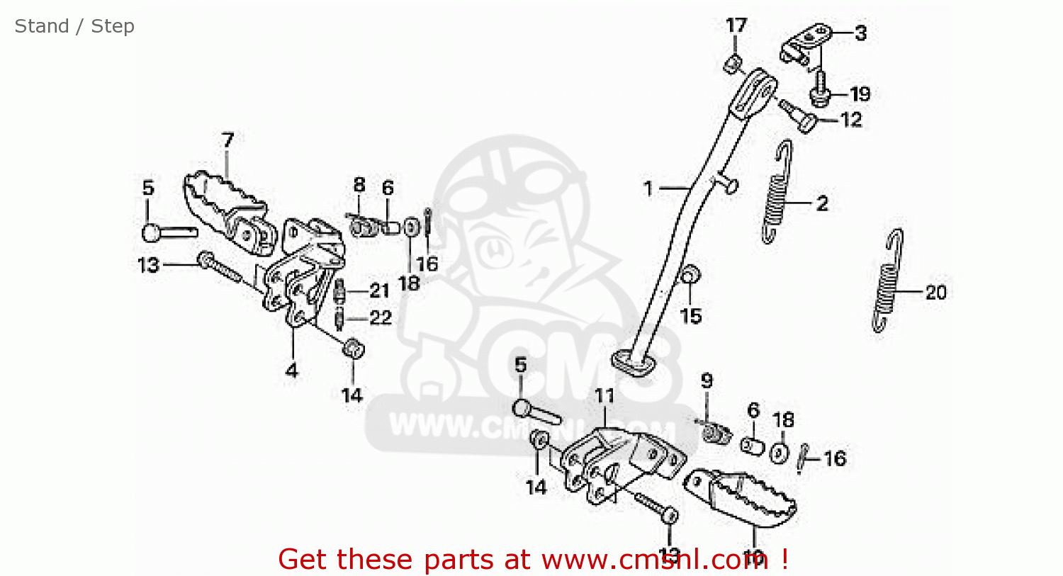 50642NN4000: Arm L Step Honda - buy the 50642-NN4-000 at CMSNL