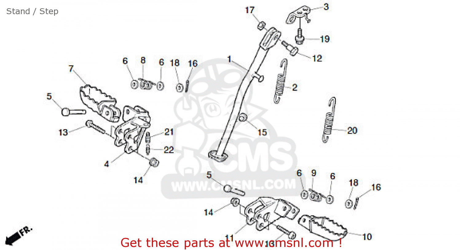 50642NN4J10: Arm L, Step Honda - buy the 50642-NN4-J10 at CMSNL