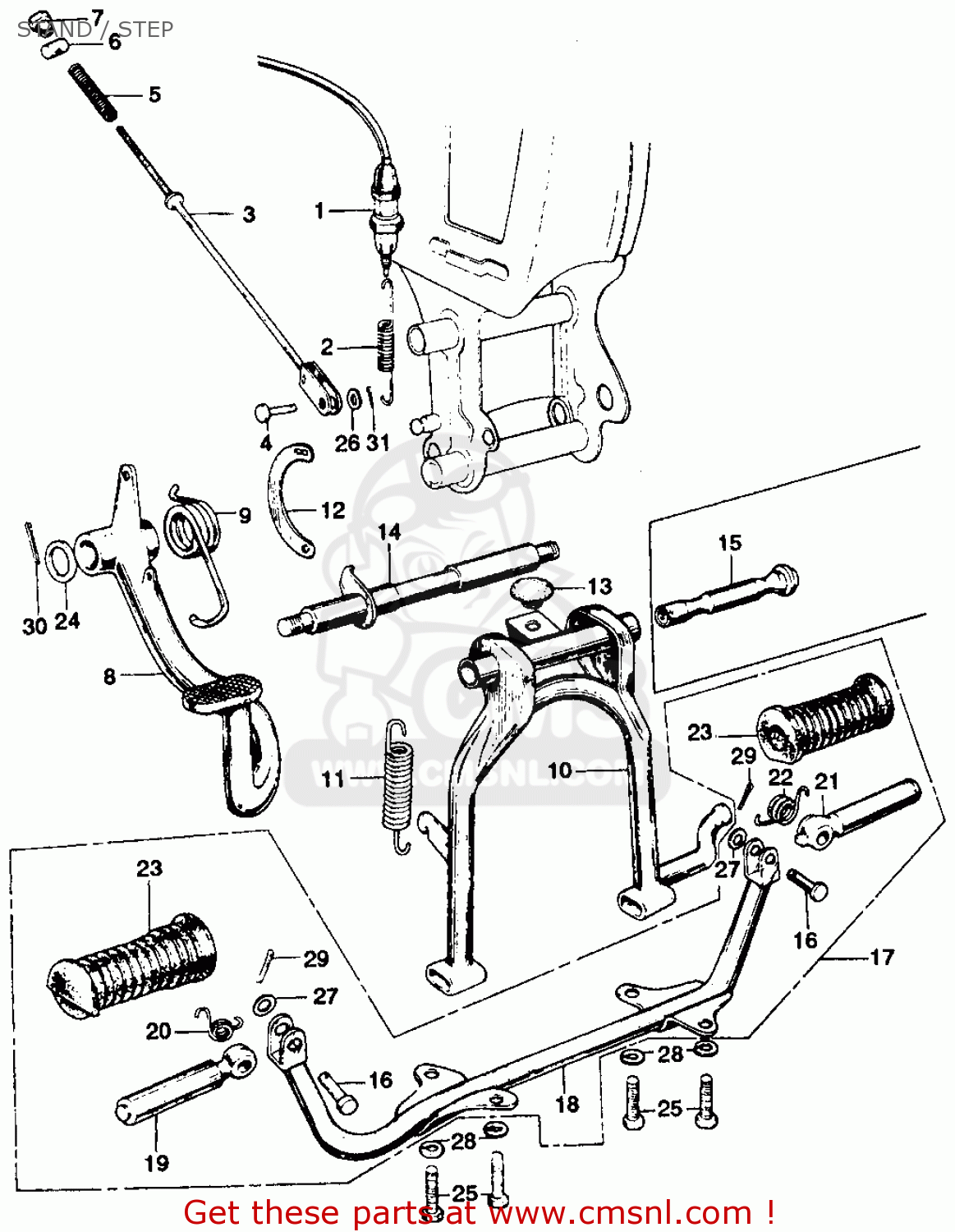 43451230000: Rod,rear Brake Honda - buy the 43451-230-000 at CMSNL
