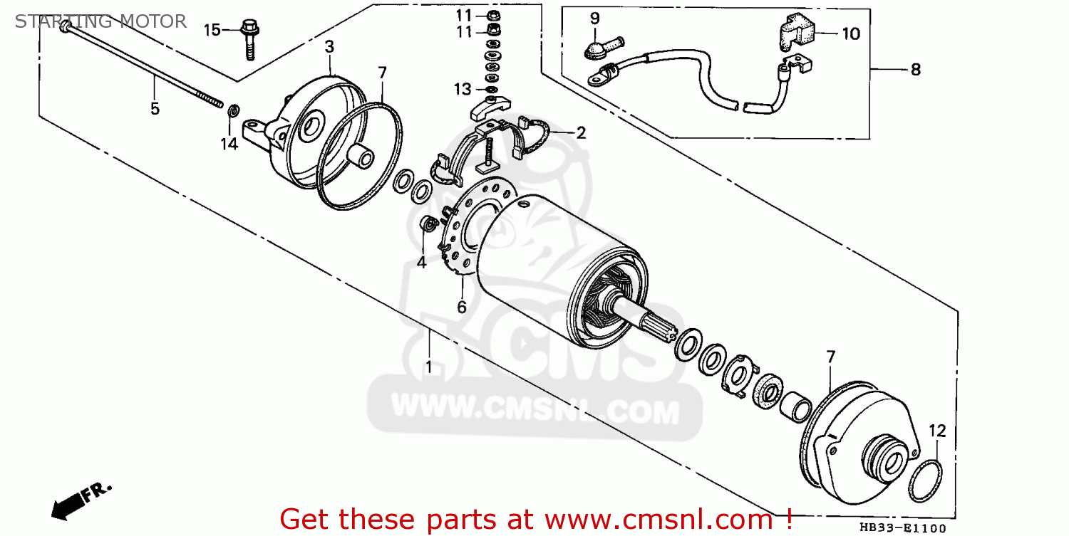 31200HB3003: Motor Assy.,start Honda - buy the 31200-HB3-003 at CMSNL