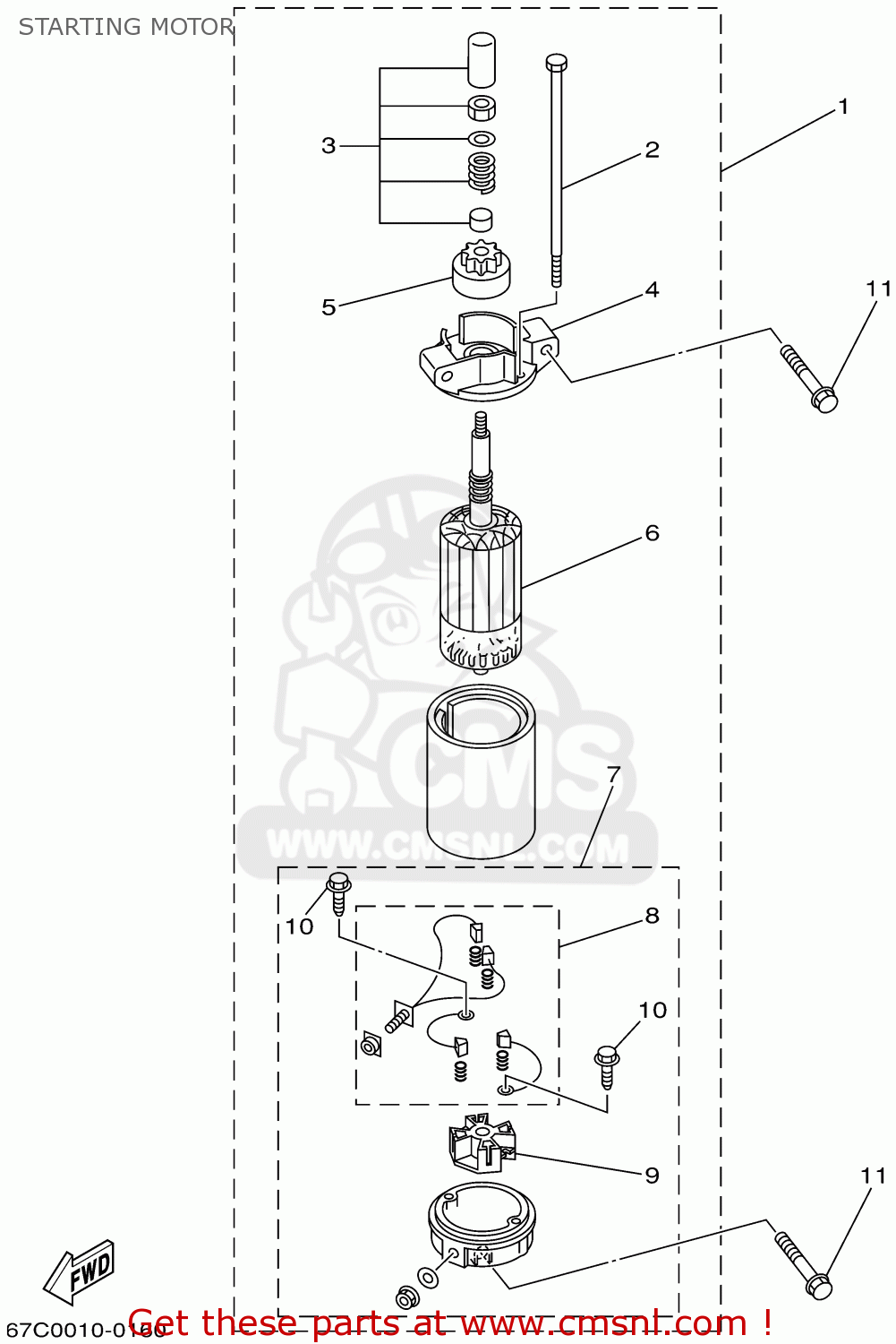 67C8185000: Armature Assy Yamaha - buy the 67C-81850-00 at CMSNL