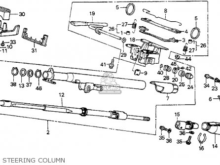 53200SE0A32: Strg Column Assy Honda - buy the 53200-SE0-A32 at CMSNL