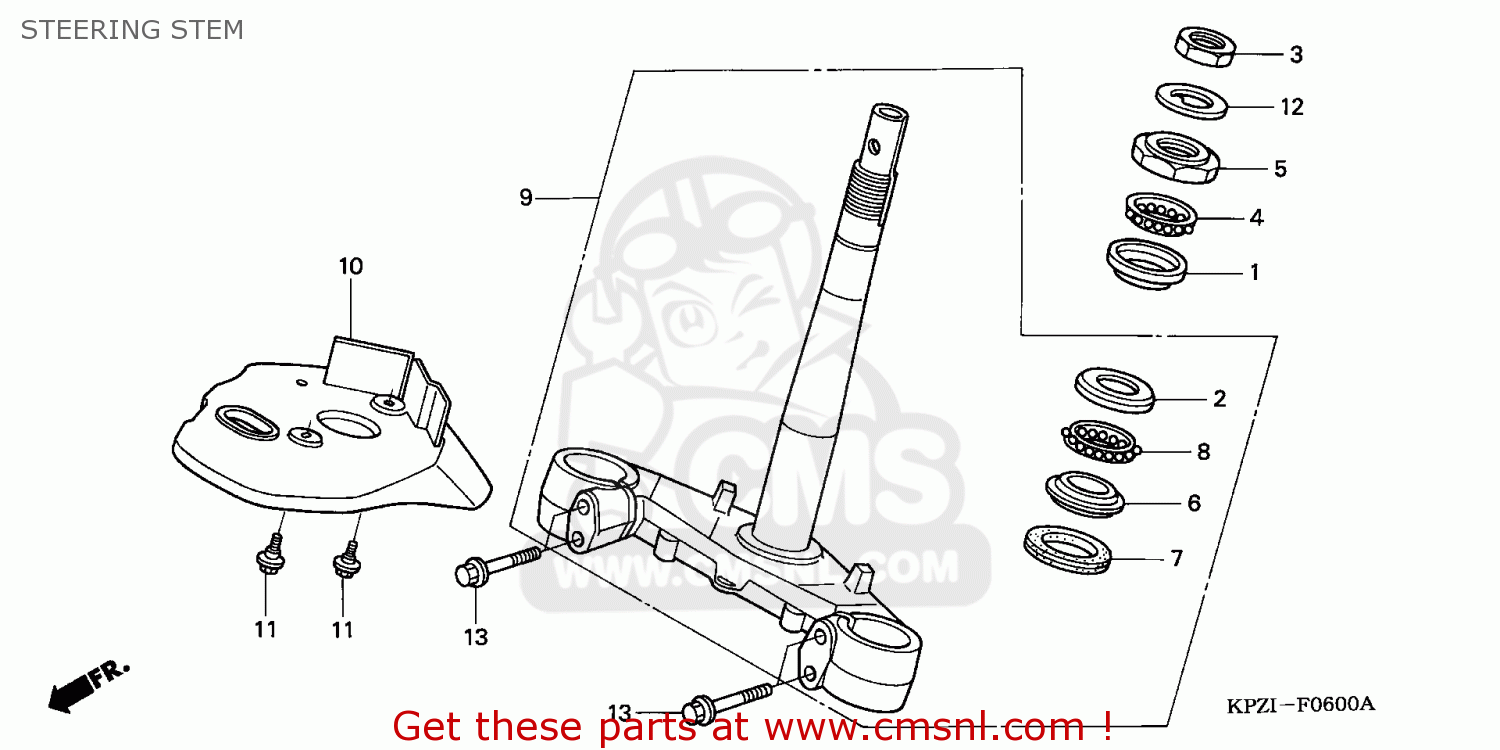 61110KPZ900: Fender,fr Inner Honda - buy the 61110-KPZ-900 at CMSNL