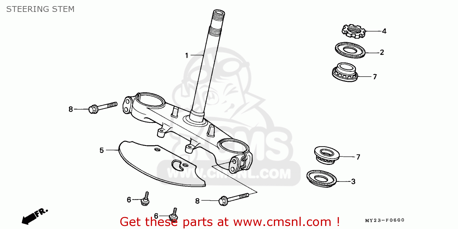 53200MY2700: Stem Comp,strg Honda - buy the 53200-MY2-700 at CMSNL