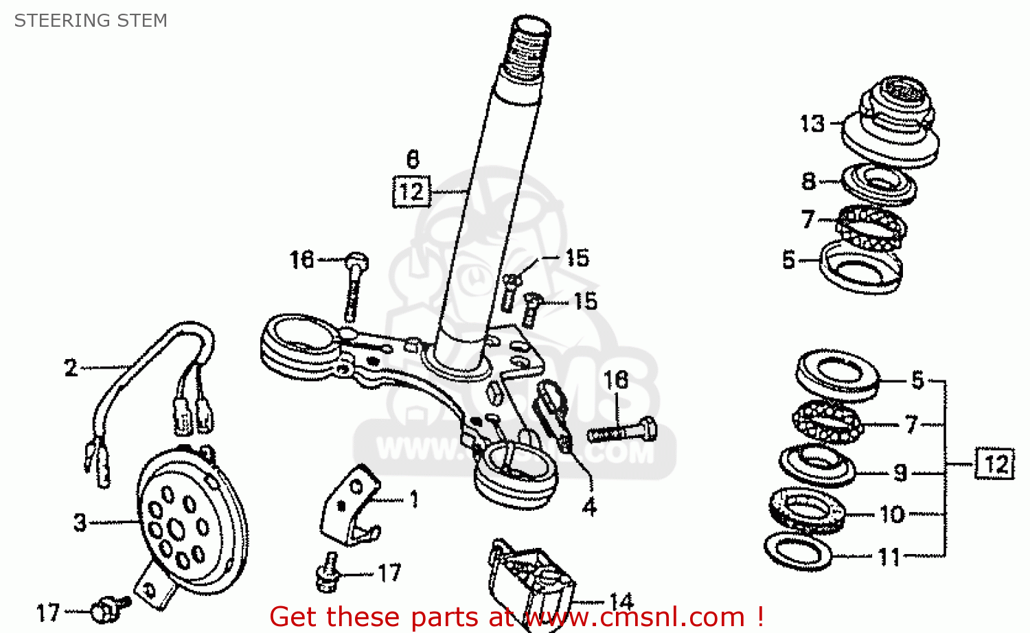 38110198691: Horn Comp(high) Honda - buy the 38110-198-691 at CMSNL