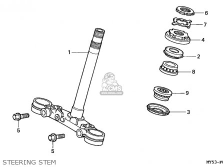 53200MY5610: Stem Comp,strg Honda - buy the 53200-MY5-610 at CMSNL