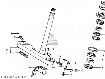 STEM COMP,STRG for NV600C STEED 1992 (N) JAPAN PC21-115 - order at CMSNL