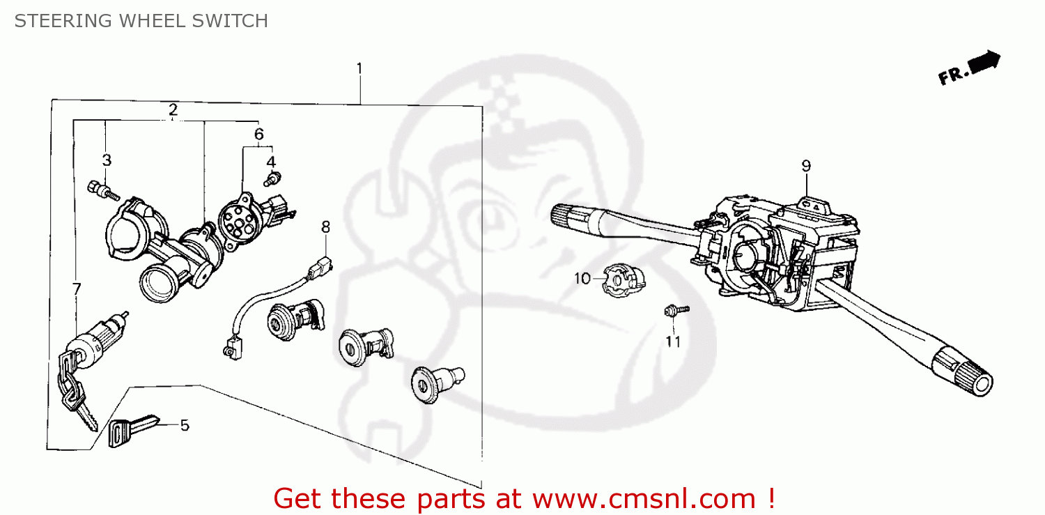 35010SB2673: Key Set,cylinder Honda - buy the 35010-SB2-673 at CMSNL