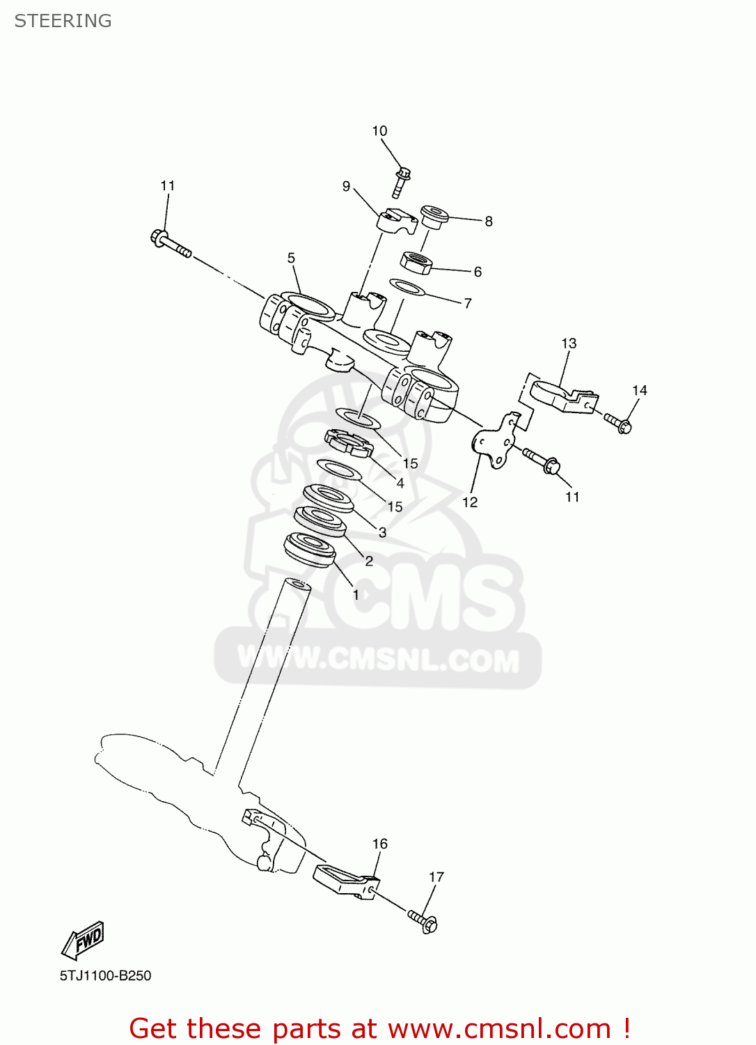 5PH2343510: Crown, Handle Yamaha - buy the 5PH-23435-10 at CMSNL