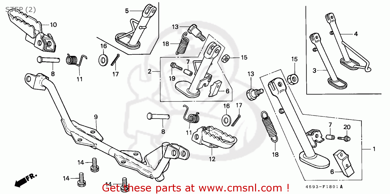 50610459840: Bar Comp.,step Honda - buy the 50610-459-840 at CMSNL