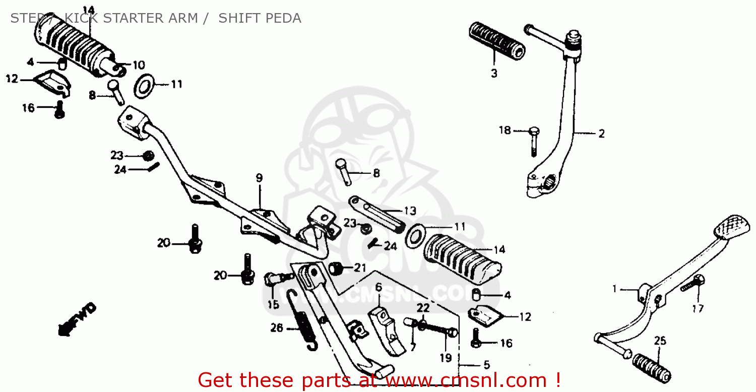 50610GB5670: Bar Comp.,step Honda - buy the 50610-GB5-670 at CMSNL