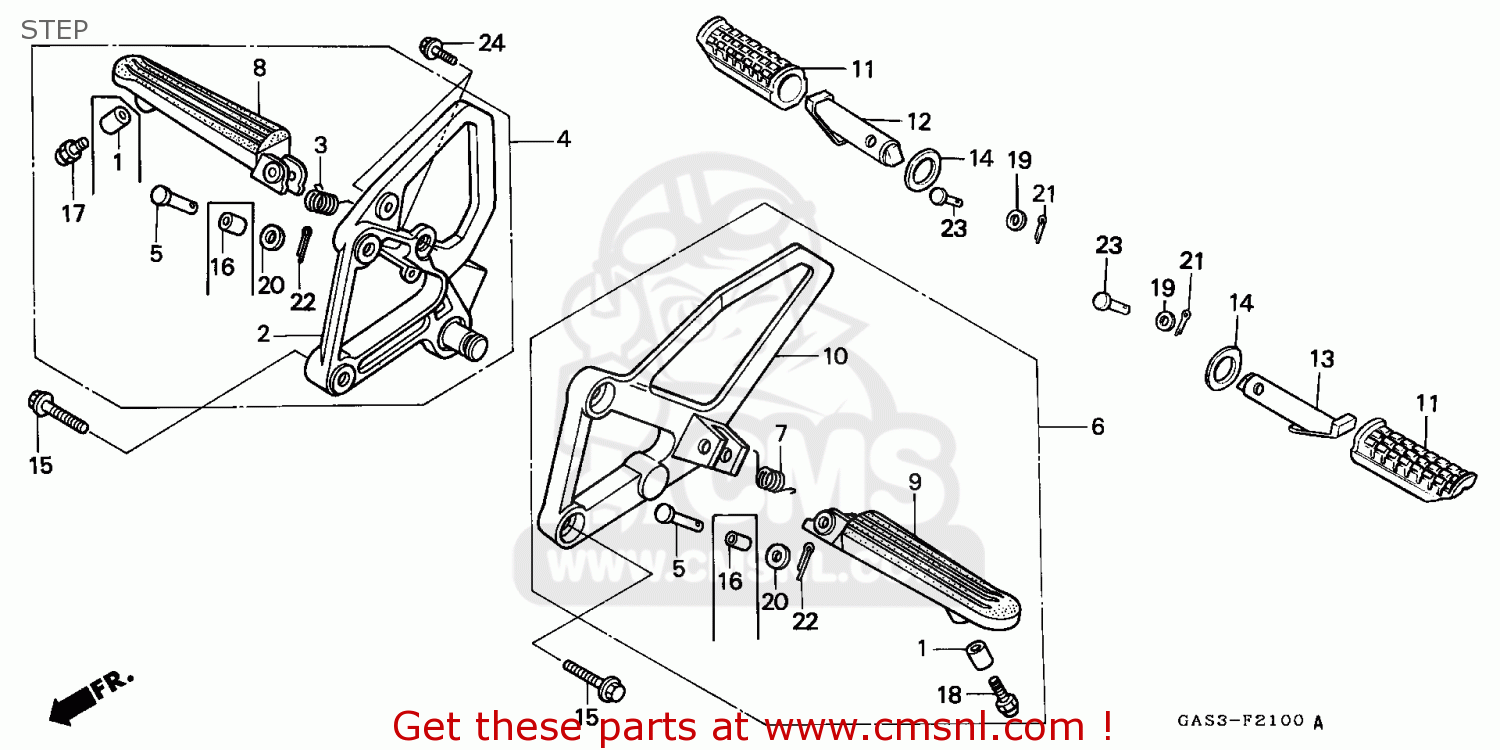 50630GT4710: Step Assy.,r.main Honda - buy the 50630-GT4-710 at CMSNL