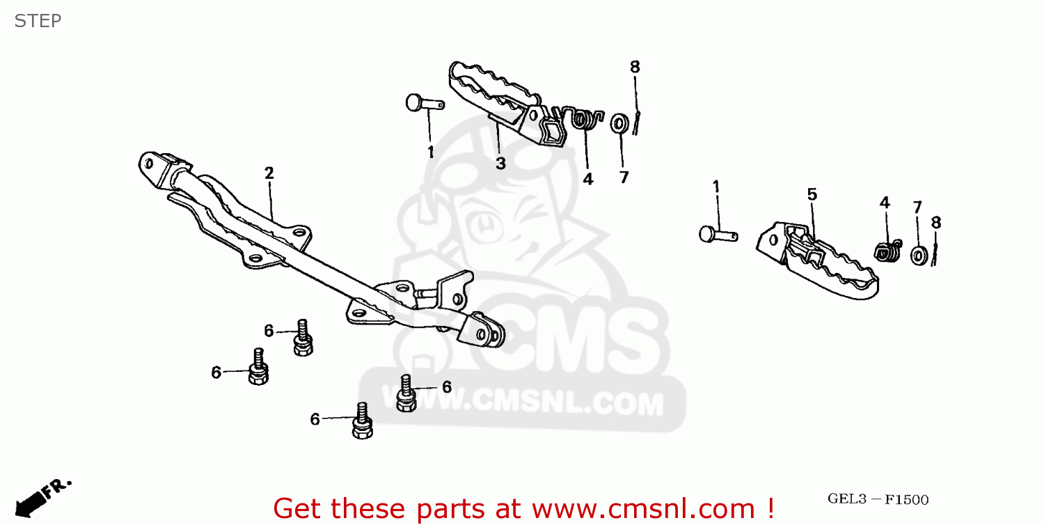 50610GEL770: Bar Comp,step Honda - buy the 50610-GEL-770 at CMSNL