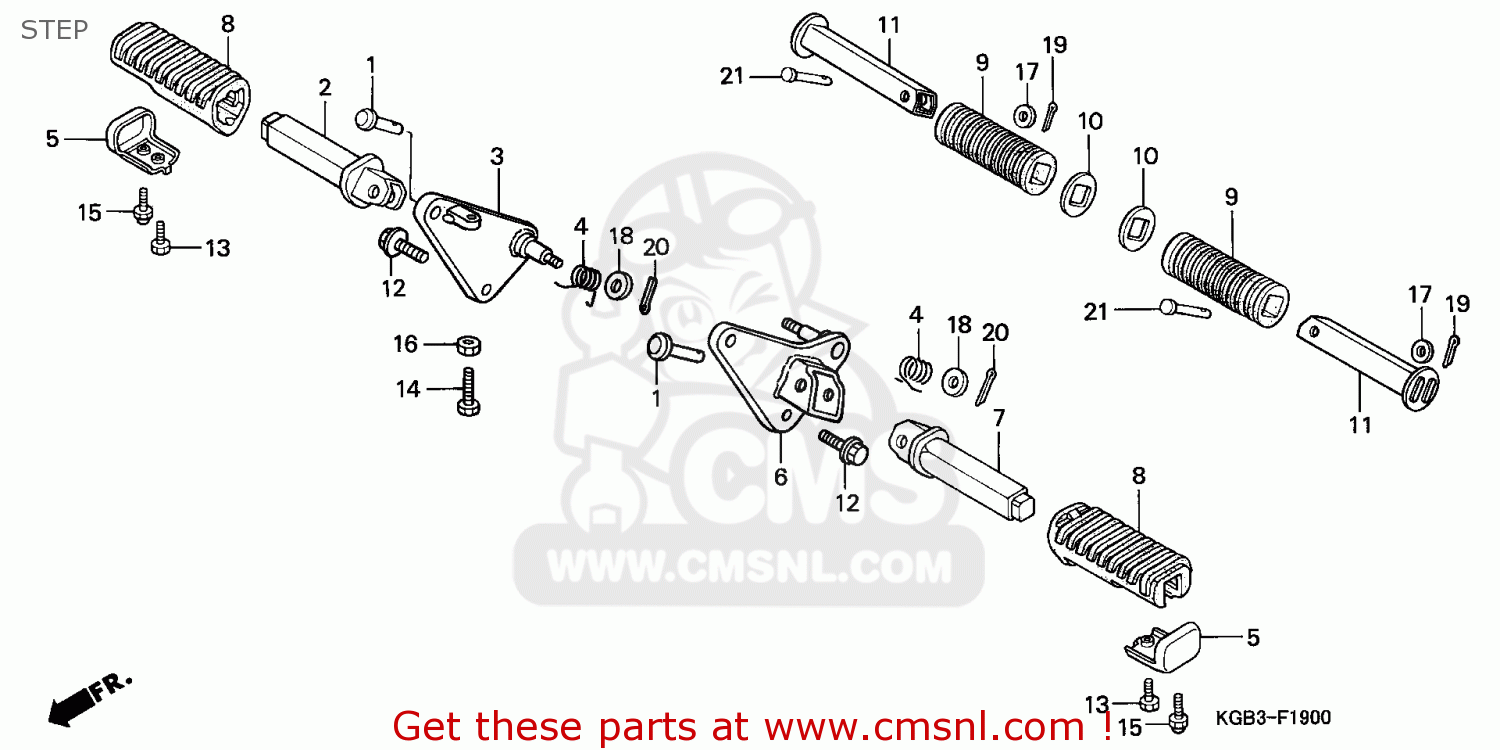 50625KGB610: Brkt Comp,r/lstep Honda - buy the 50625-KGB-610 at CMSNL