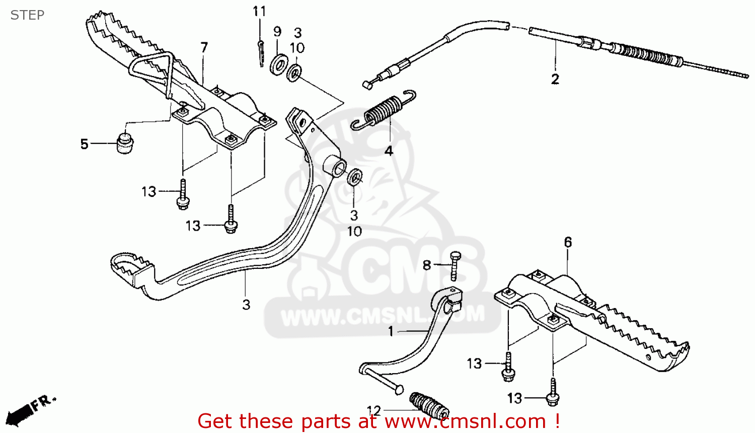 50610HF7000: Bar Comp.,step Honda - buy the 50610-HF7-000 at CMSNL