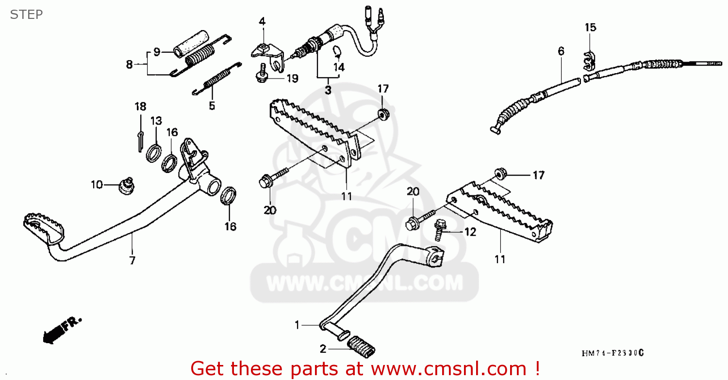 50610HM7000: Step Comp Honda - buy the 50610-HM7-000 at CMSNL