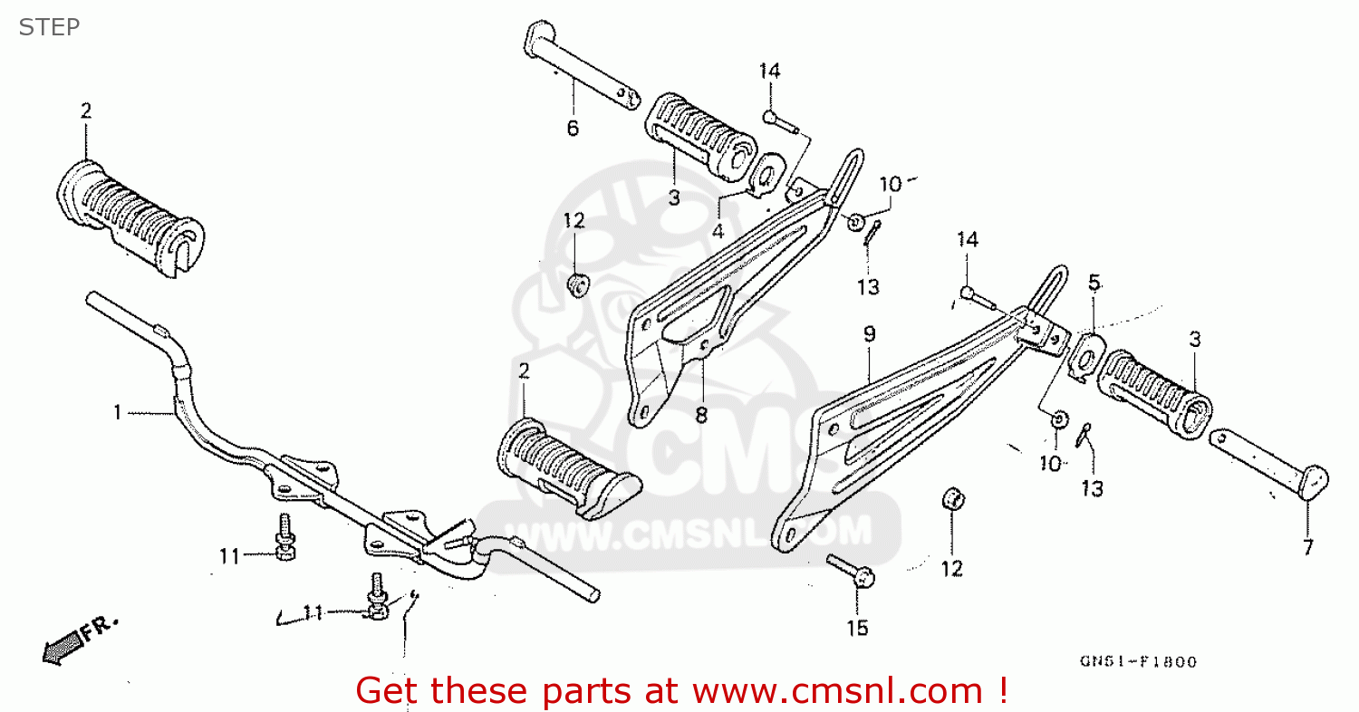 50610GN5830: Bar Comp.,step Honda - buy the 50610-GN5-830 at CMSNL