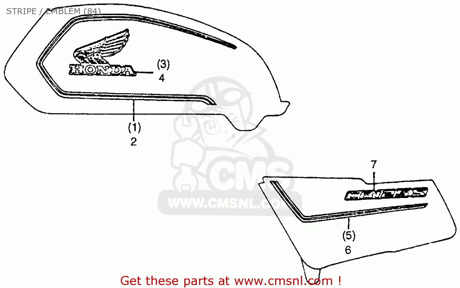 87123441970: Stripe, R. Honda - buy the 87123-441-970 at CMSNL