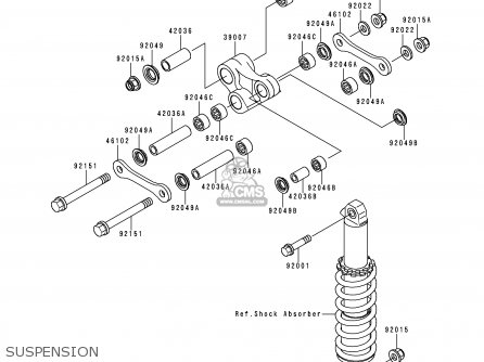390071265: Arm-susp,uni Trak Kawasaki - buy the 39007-1265 at CMSNL