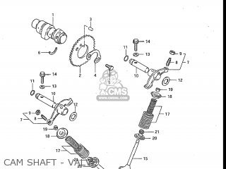 Suzuki ALT125 1985 (F) USA (E03) parts lists and schematics