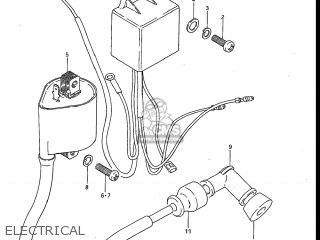 Suzuki ALT125 1985 (F) USA (E03) parts lists and schematics