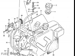 Suzuki ALT125 1985 (F) USA (E03) parts lists and schematics