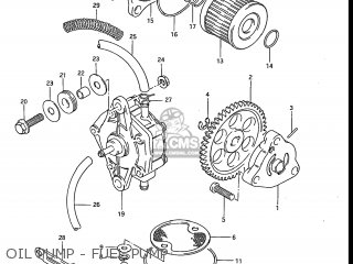 Suzuki ALT125 1985 (F) USA (E03) parts lists and schematics