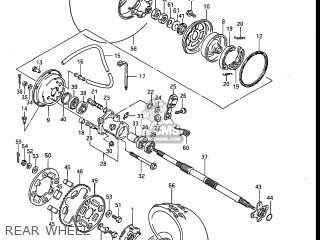 Suzuki ALT125 1985 (F) USA (E03) parts lists and schematics
