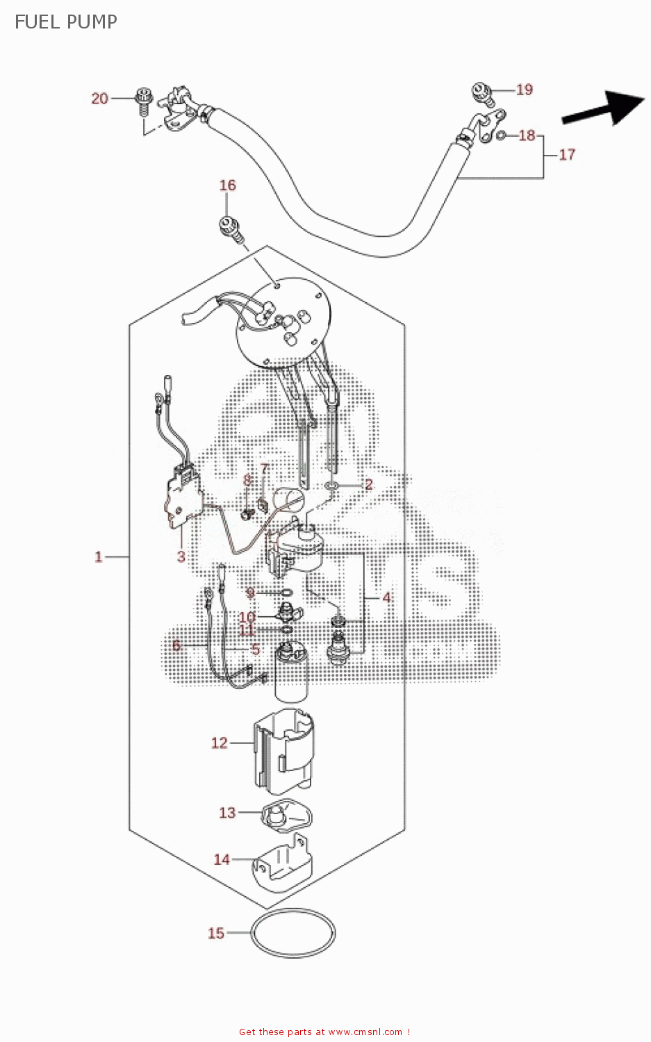 Suzuki AN400A 2022 FUEL PUMP - buy original FUEL PUMP spares online