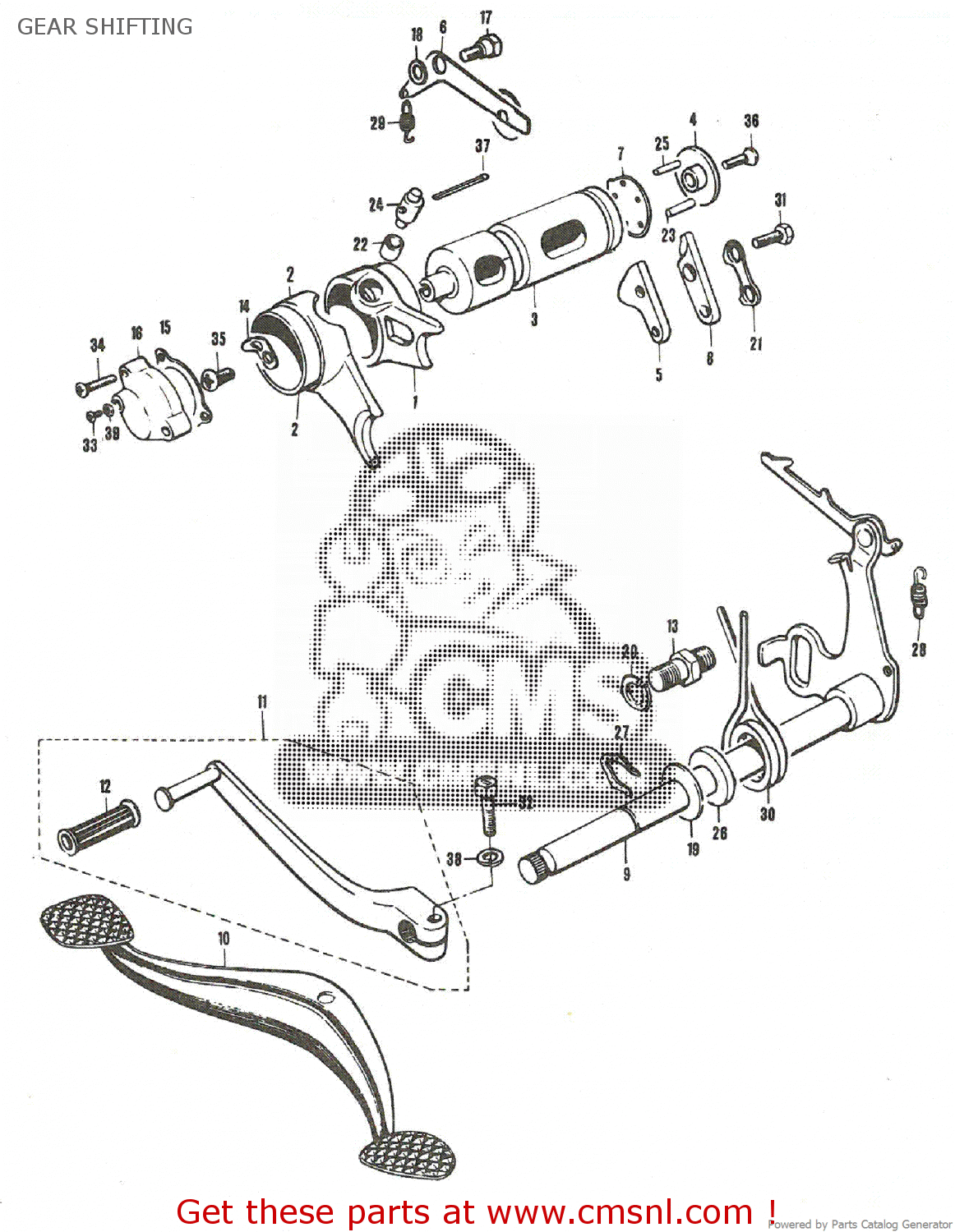 Suzuki B120 GEAR SHIFTING - buy original GEAR SHIFTING spares online