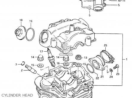 Suzuki CS125 1983 (D) (E1 E2 E4 E6 E15 E17 E18 E21 E22 E24 E25 E26 E39 ...