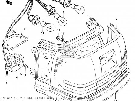 Suzuki CS125 1983 (D) (E1 E2 E4 E6 E15 E17 E18 E21 E22 E24 E25 E26 E39 ...