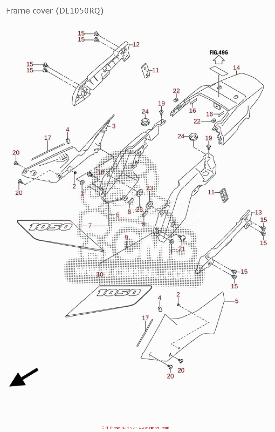 Suzuki DL1050(RC)(RQ) V-STROM 2020 parts lists and schematics