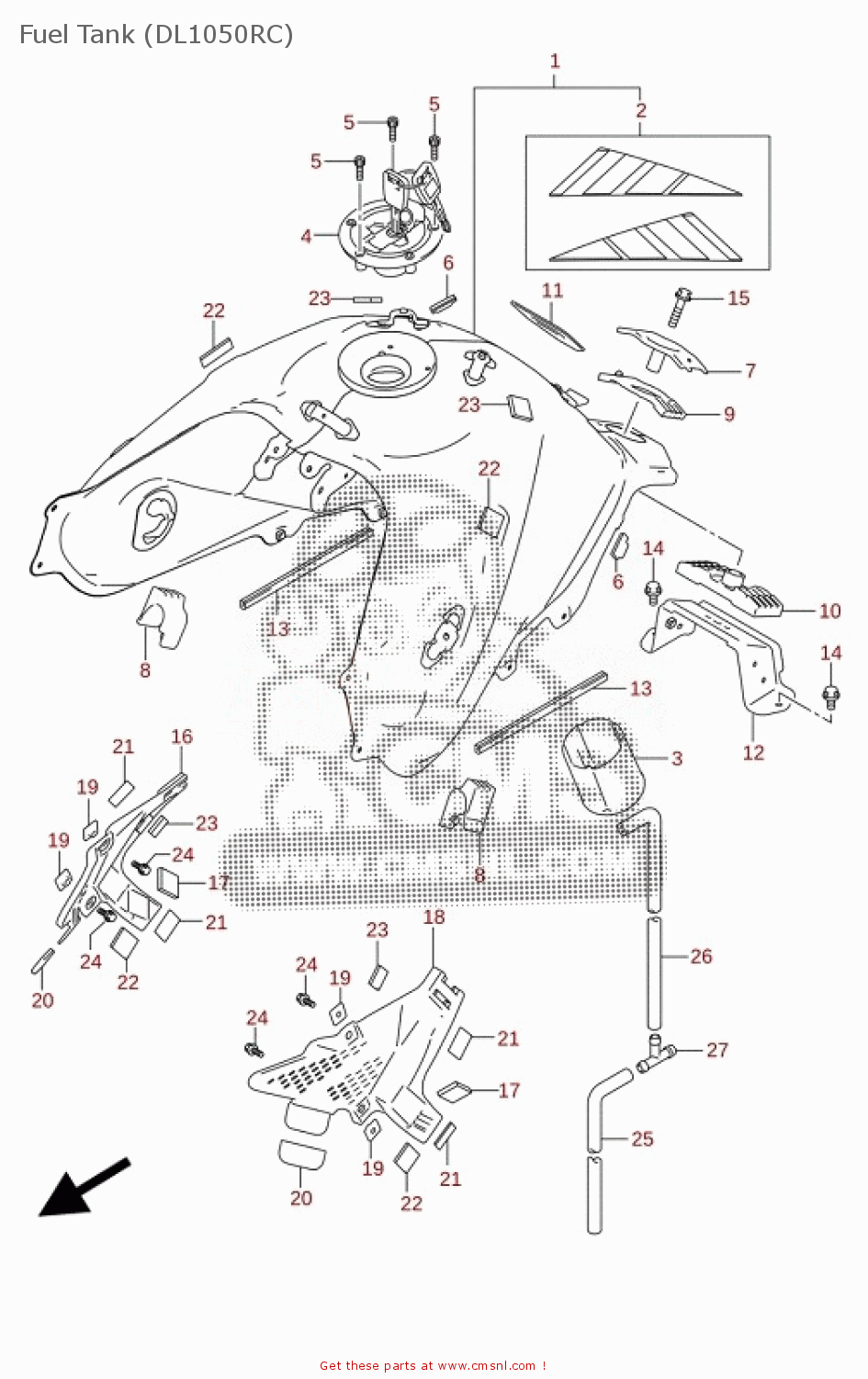 Suzuki DL1050(RC)(RQ) V-STROM 2020 parts lists and schematics