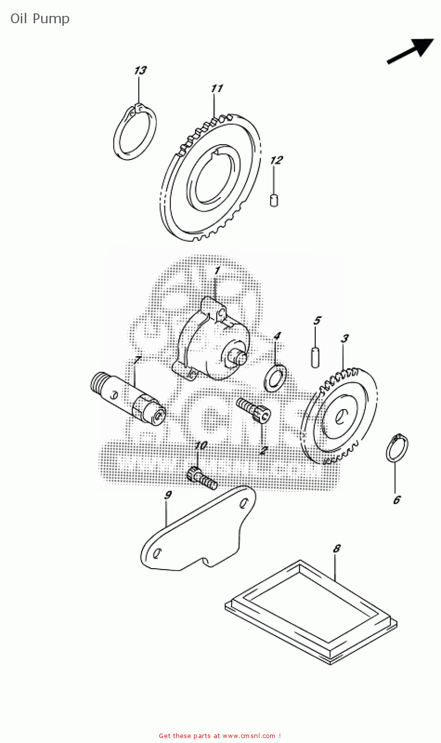 Suzuki DL650A(XA) V-STROM 2017 Oil Pump - buy original Oil Pump spares ...