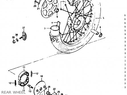 Suzuki DR200 1988 (J) parts lists and schematics