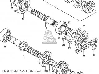 Suzuki DR350 1993 (P) USA (E03) parts lists and schematics