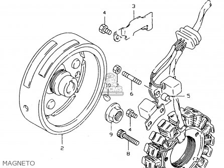Suzuki DR350SE 1997 (V) parts lists and schematics