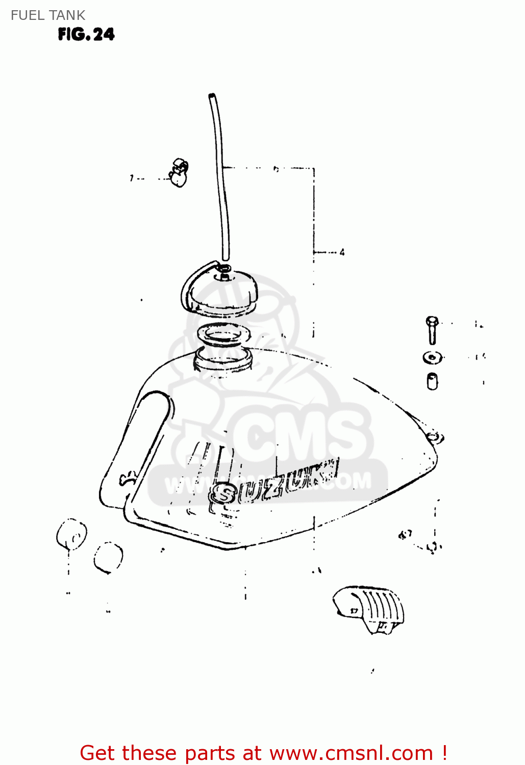 Suzuki DR400 1980 (T) USA (E03) FUEL TANK - buy original FUEL TANK ...