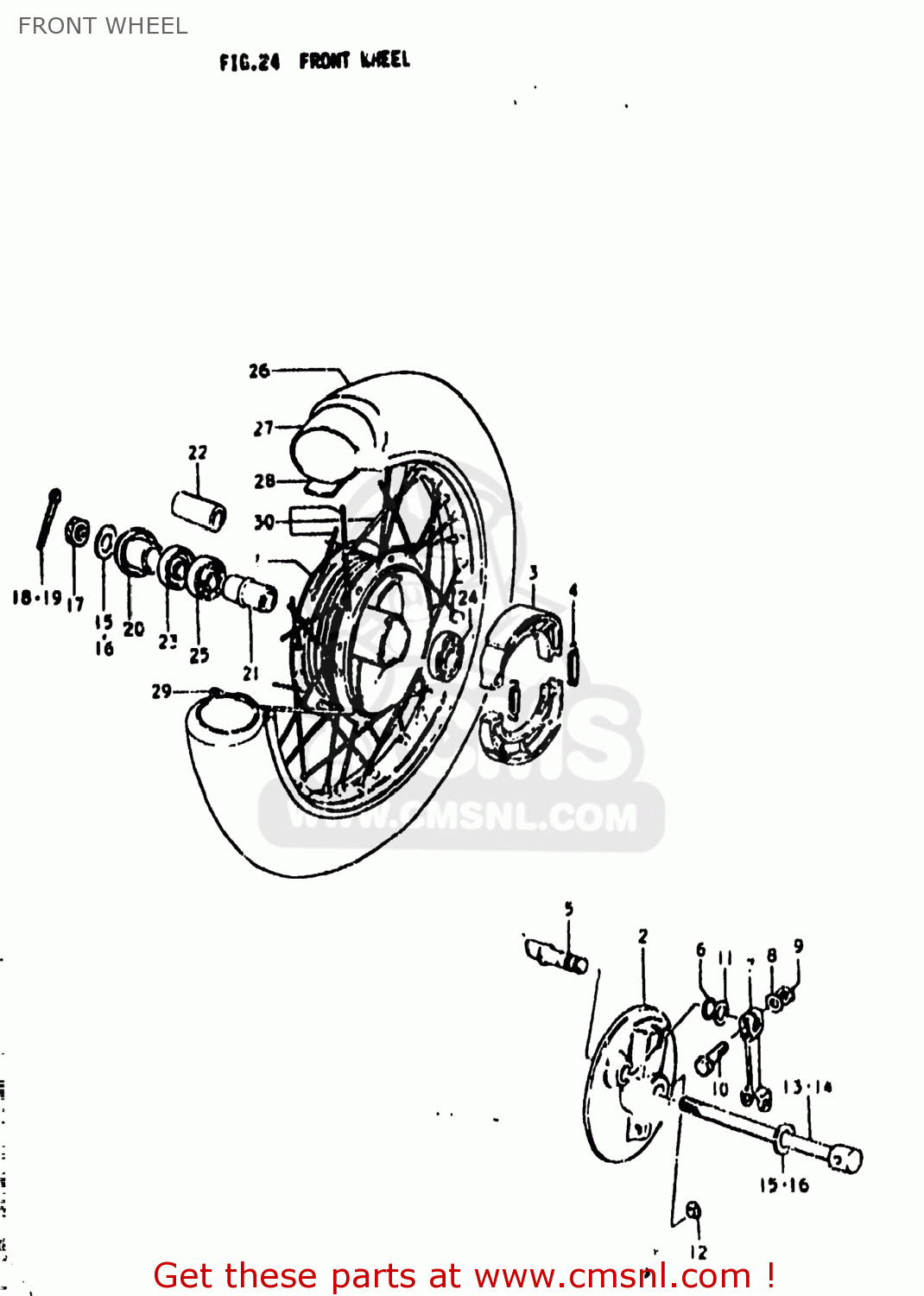 Suzuki DS80 1979 (N) USA (E03) parts lists and schematics