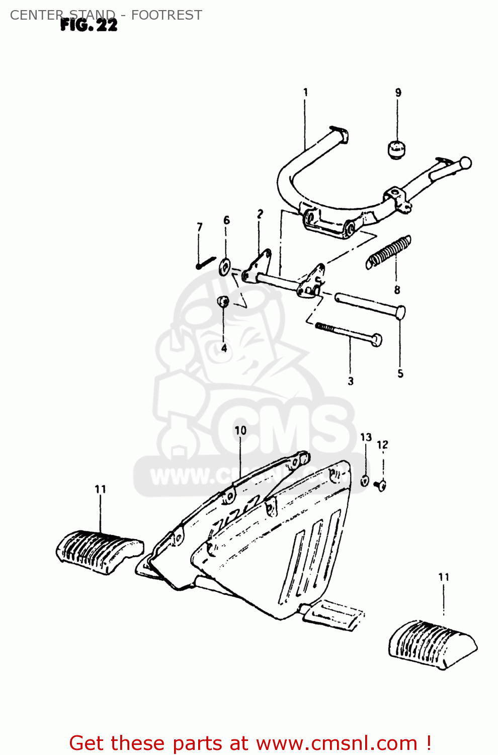 Suzuki FA50 1980 (T) USA (E03) parts lists and schematics