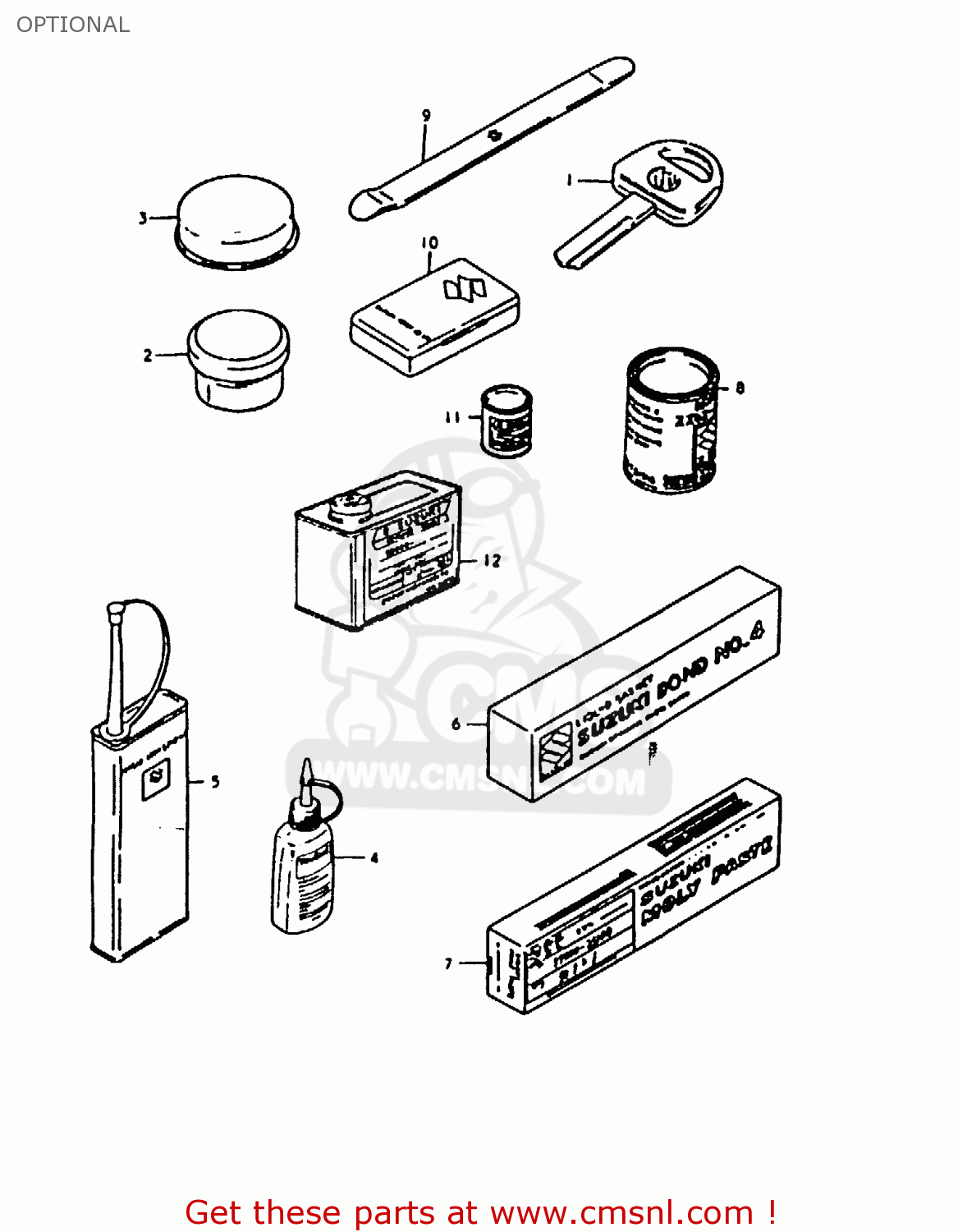 Suzuki GS1000 1979 (S) GENERAL EXPORT (E01) parts lists and schematics