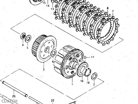 Suzuki GS450L 1981 (X) (E02 E15 E21 E22 E24 E25 E39) parts lists and schematics