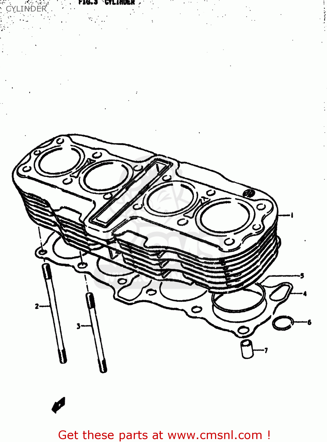 Suzuki Suzuki GS550 1977 (B) USA (E03) parts lists and schematics