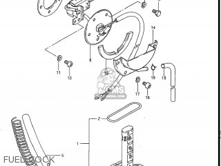 Suzuki GS550EF 1986 (G) USA (E03) parts lists and schematics