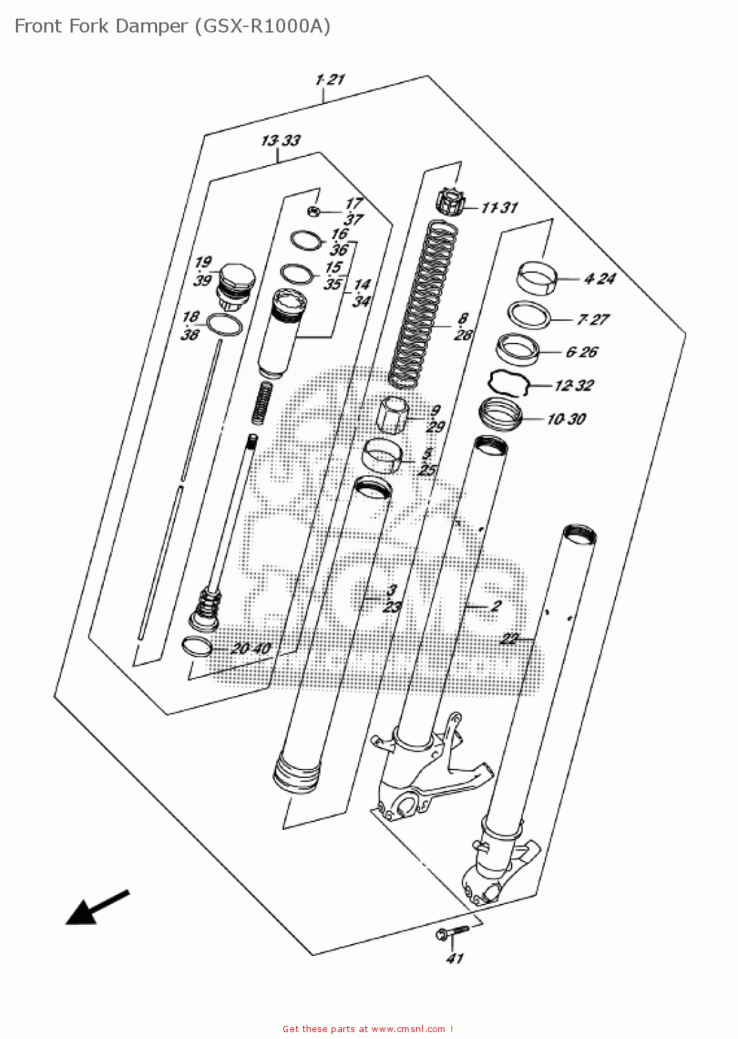 Suzuki GSX-R1000(A)(RZ) 2018 Front Fork Damper (GSX-R1000A) - buy ...