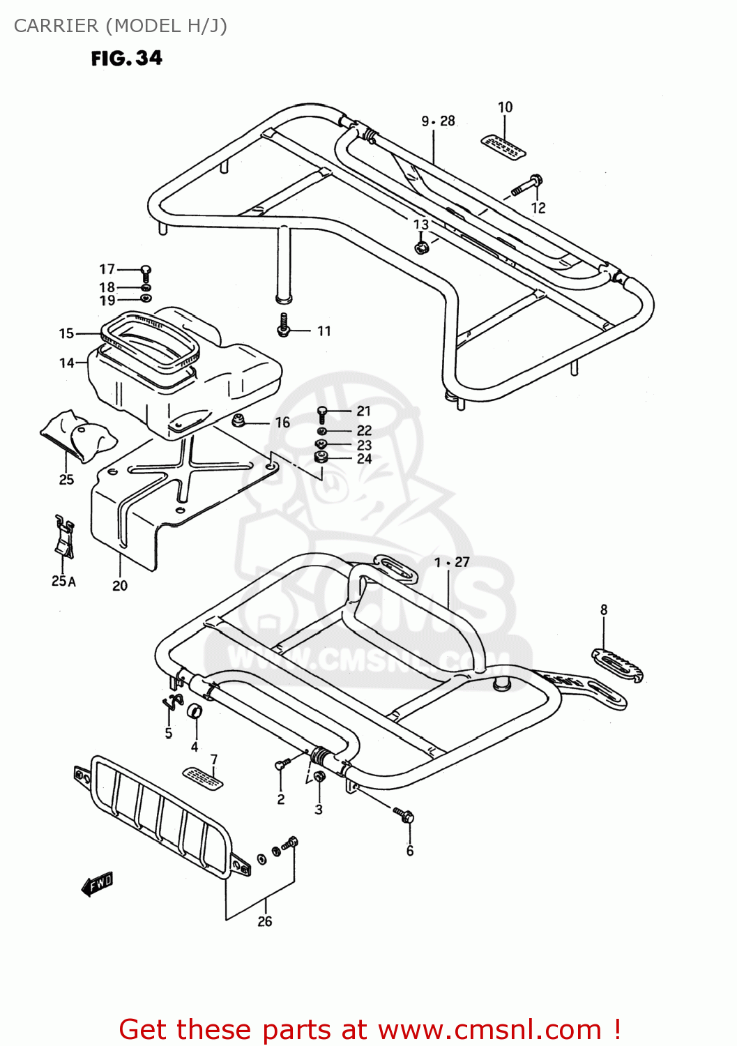 Suzuki LT-4WD QUAD RUNNER 1989 (K) USA (E03) QUADRUNNER QUAD-RUNNER ...