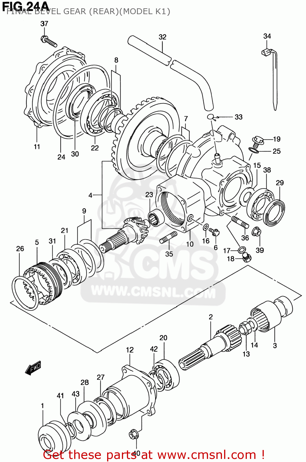 Suzuki LT-A500F QUAD MASTER 2001 (K1) USA (E03) QUADMASTER QUAD-MASTER ...