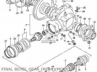 Suzuki LT-A500F QUAD MASTER 2001 (K1) USA (E03) QUADMASTER QUAD-MASTER ...